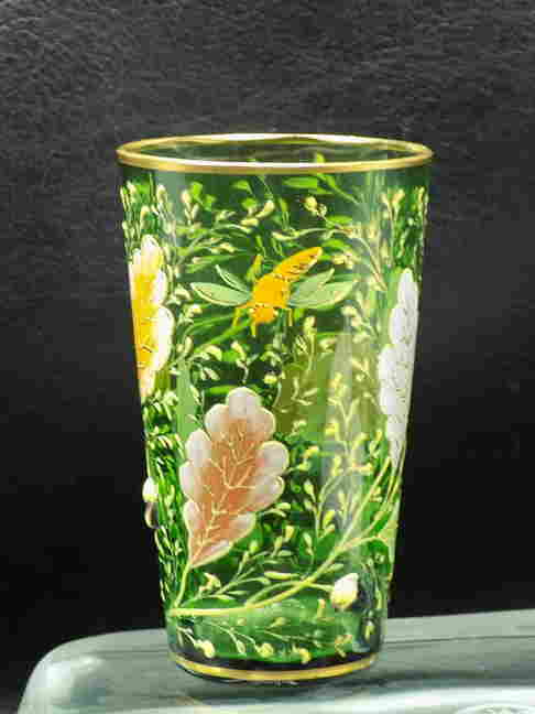 Great Antique Moser Art Glass Juice Glass Auction