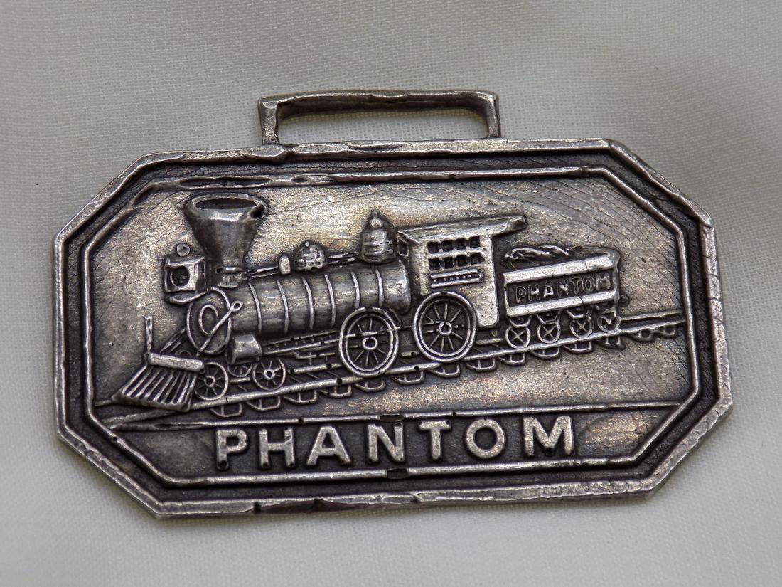 Antique Phantom Train Sterling Silver Watch Fob Auction