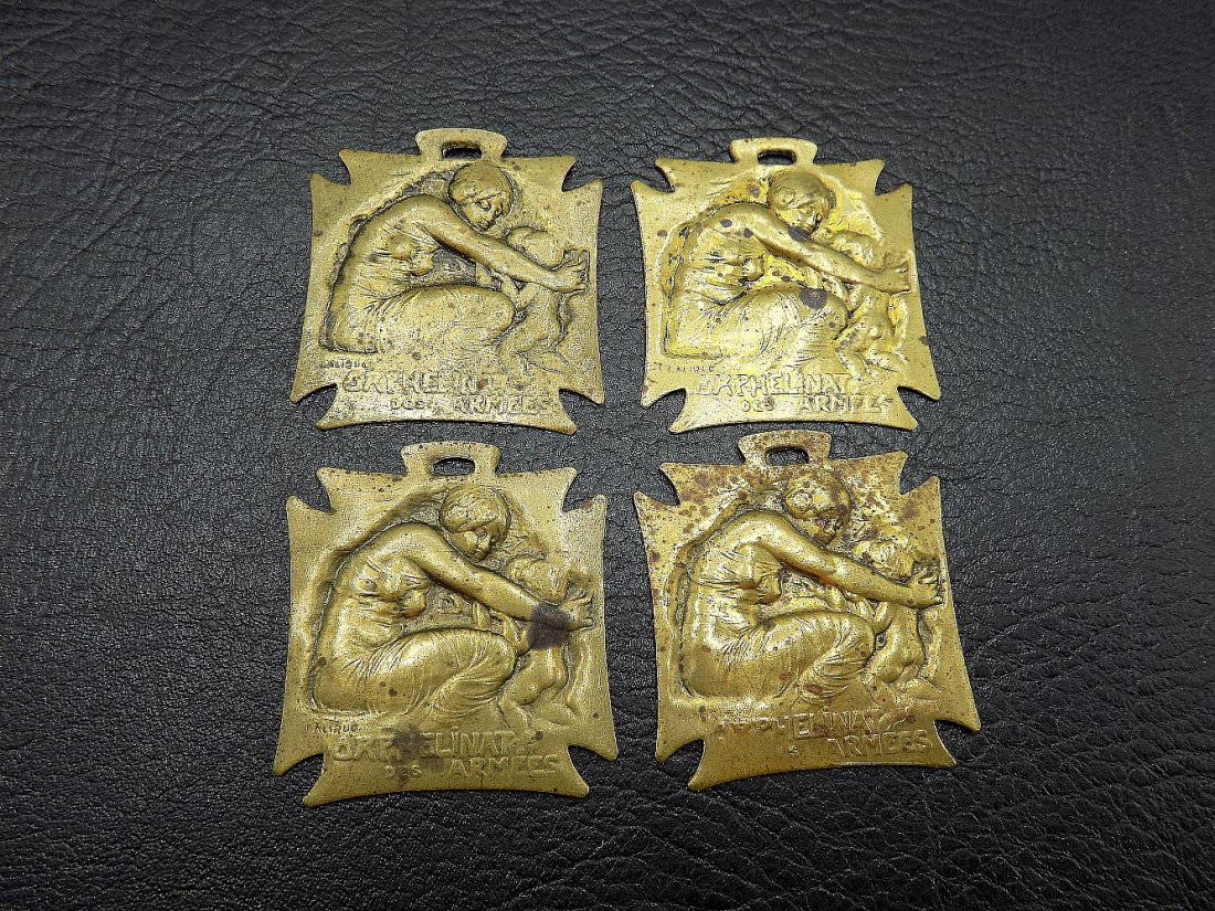 4 French Medals By Lalique World War I Army Orphans Auction