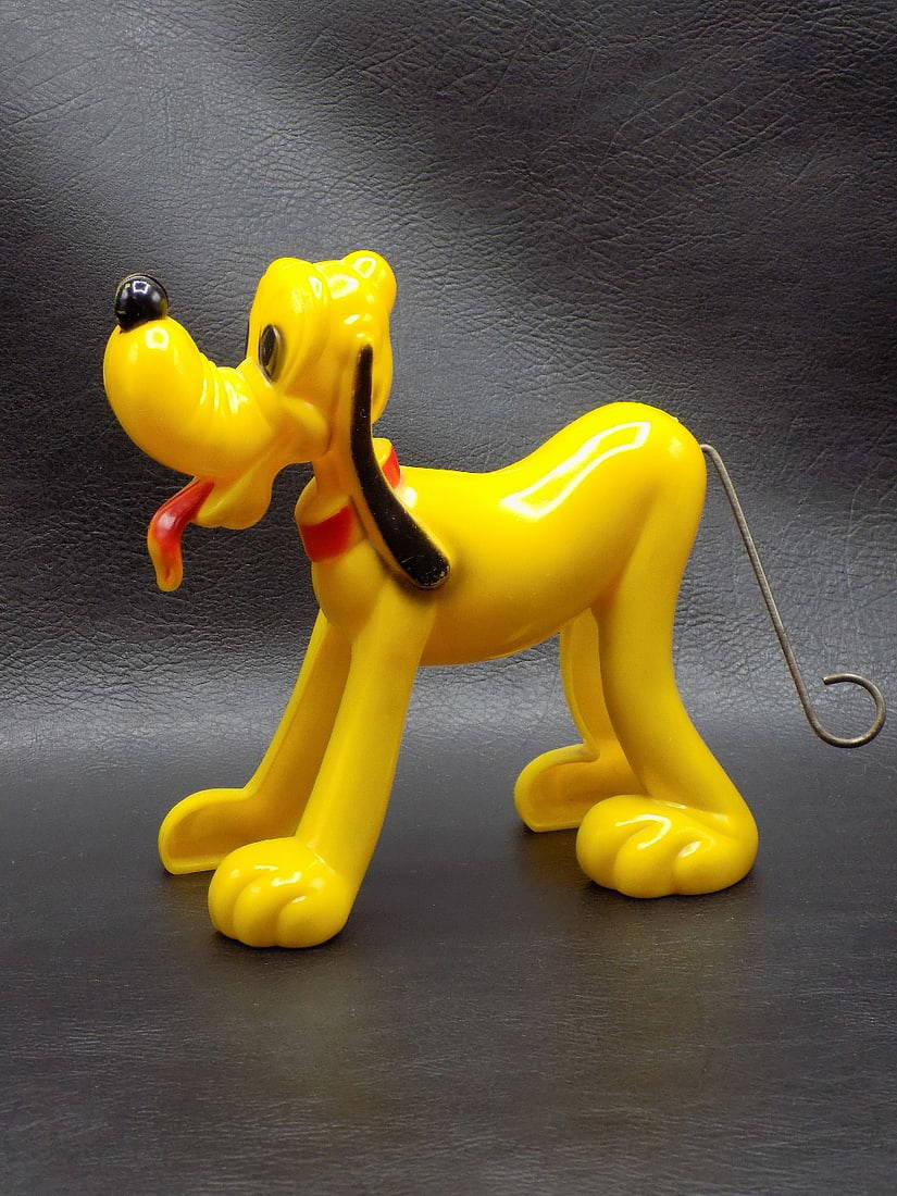 Vintage Walt Disney Production Key Wind Pluto Toy. Auction