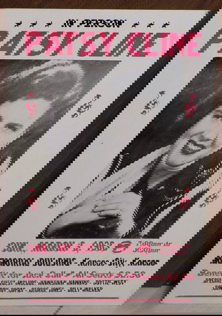 Original 1963 Patsy Cline Poster Auction