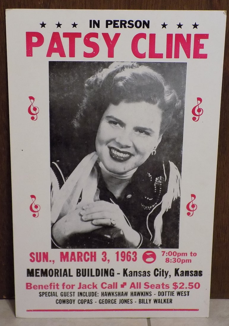 Original 1963 Patsy Cline Poster Auction