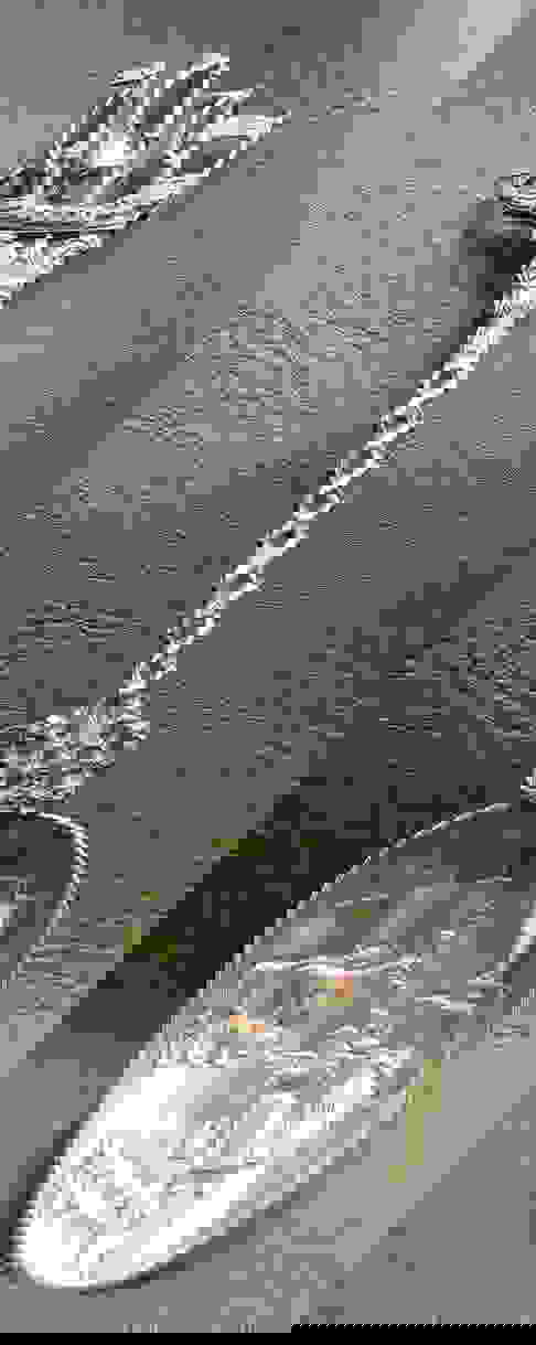 Fancy Vintage Sterling Silver Spoon. With Sailboat At Top Auction