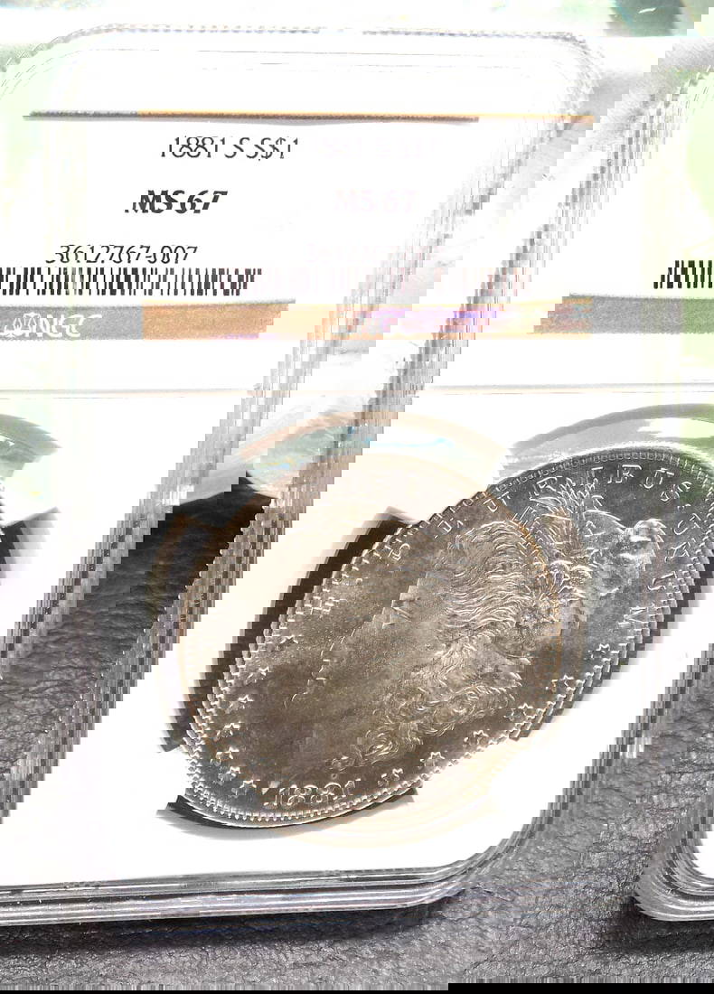 Uncirculated 1881 S Morgan Ngc Graded Ms67 Silver Dollar Auction