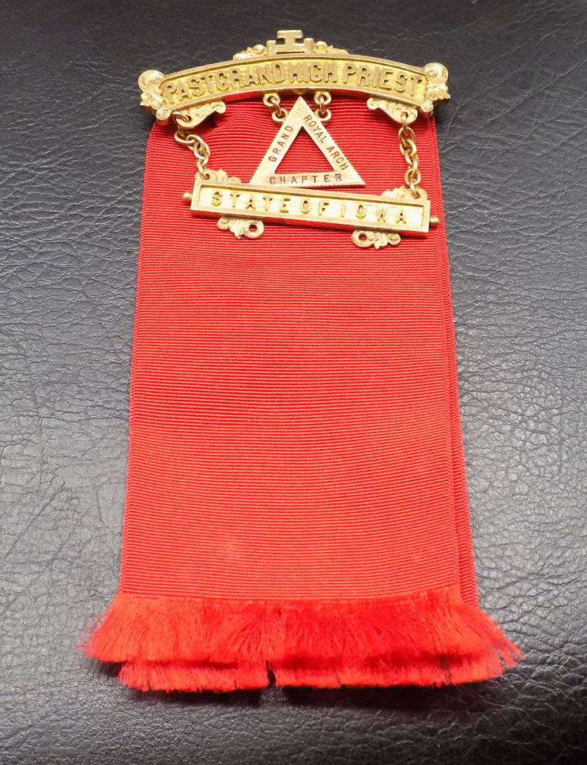 Vintage 10k Gold Masonic Past Masters Medal Auction