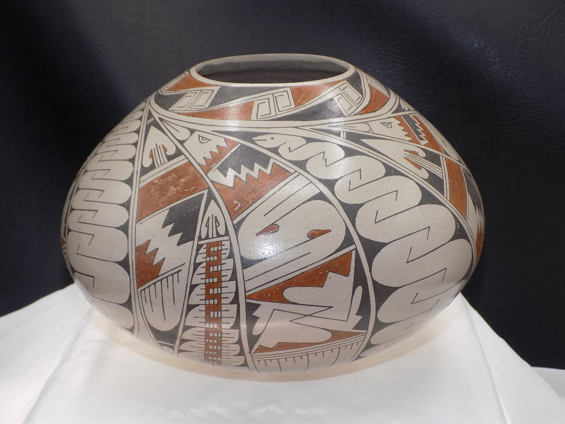 Vintage Native American Indian Style Decorated Pot - Jun 08, 2025 ...