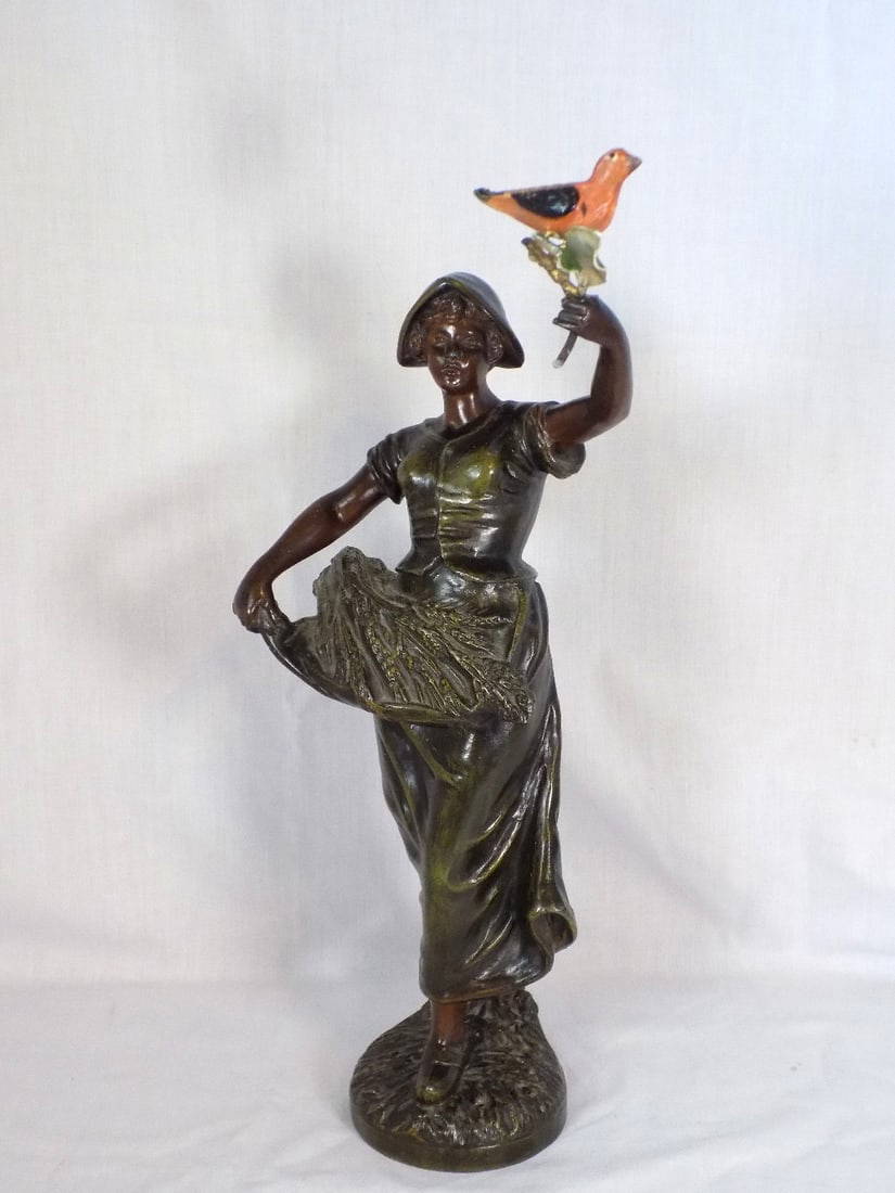 Vintage Figural Bronze Of Female Figure Signed Guillemin With Foundry Marked - Aug 03, 2025 ...