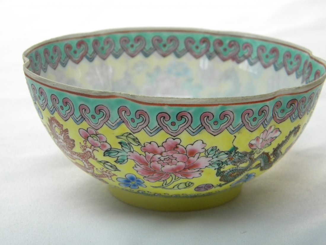 ANTIQUE CHINESE EGG SHELL YELLOW DRAGON EGG SHELL BOWL - May 10, 2014 ...