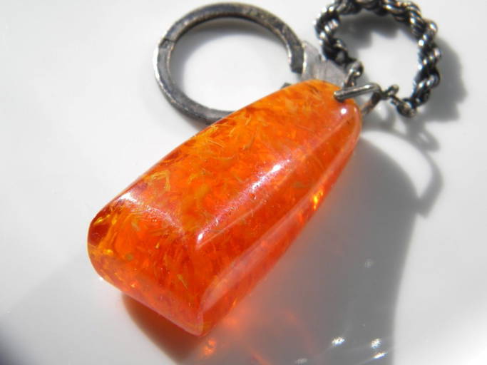 Antique Amber Key Chain