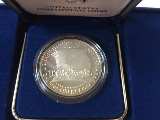 United States Constitution Coins 1987 Silver Dollar Set