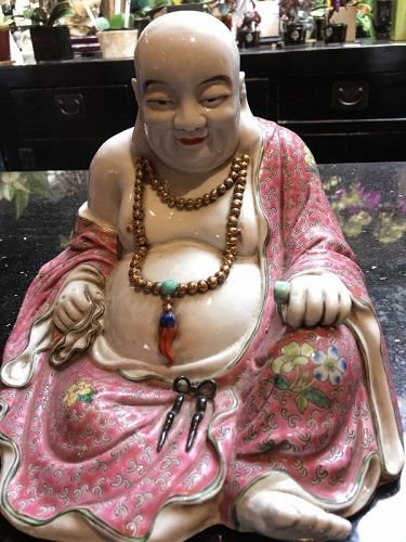 Chinese Porcelain Happy Buddha Hotai statue - Aug 20, 2016 | Rose's ...