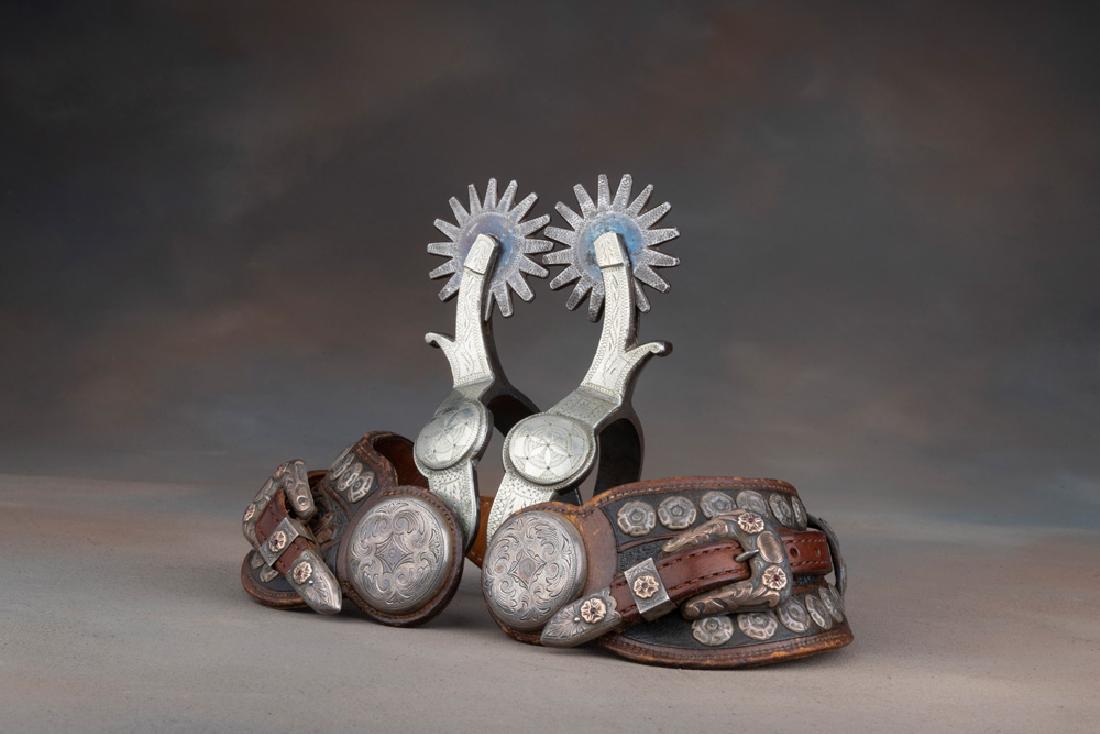 Extremely rare and historical pair of Spurs belonging