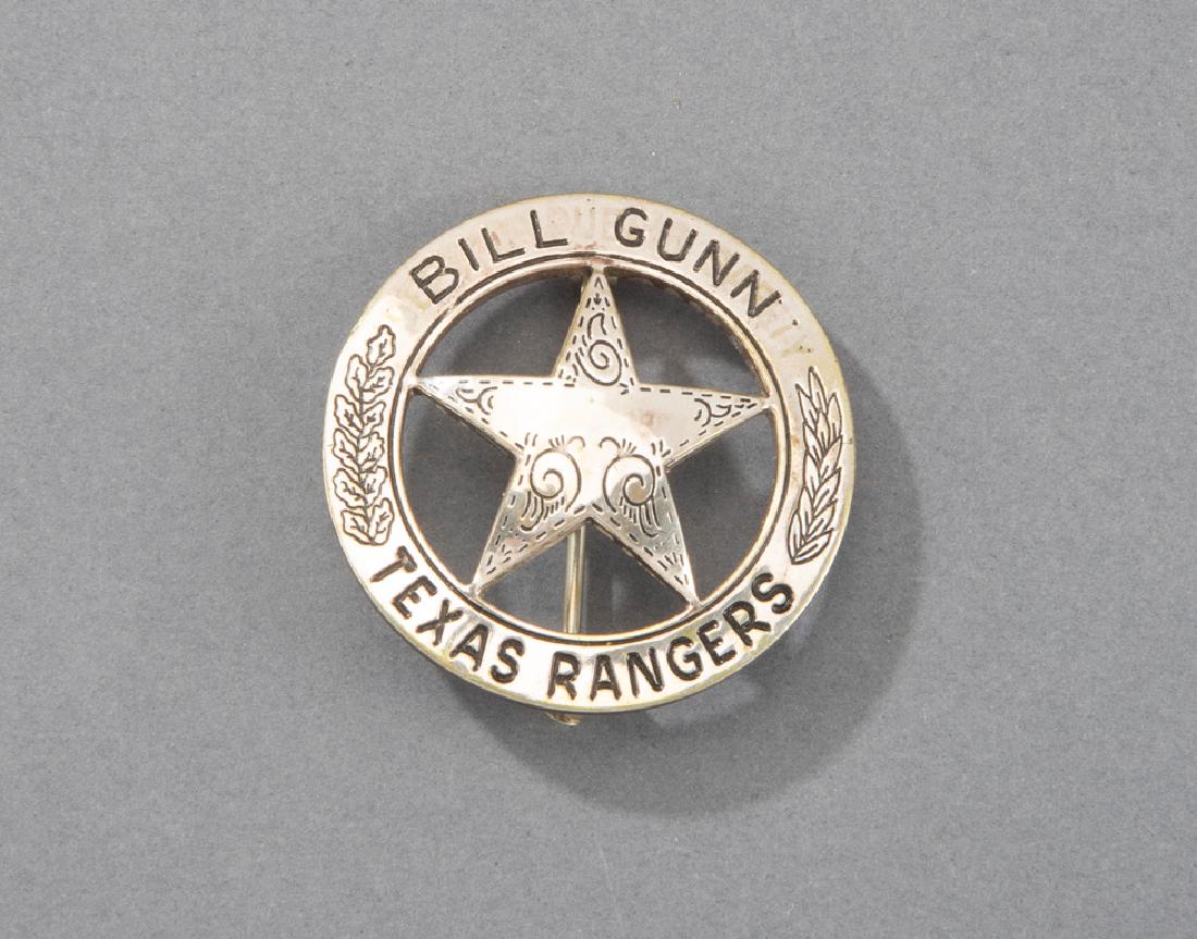 Authentic Texas Ranger Badge Once Belonging To Texas