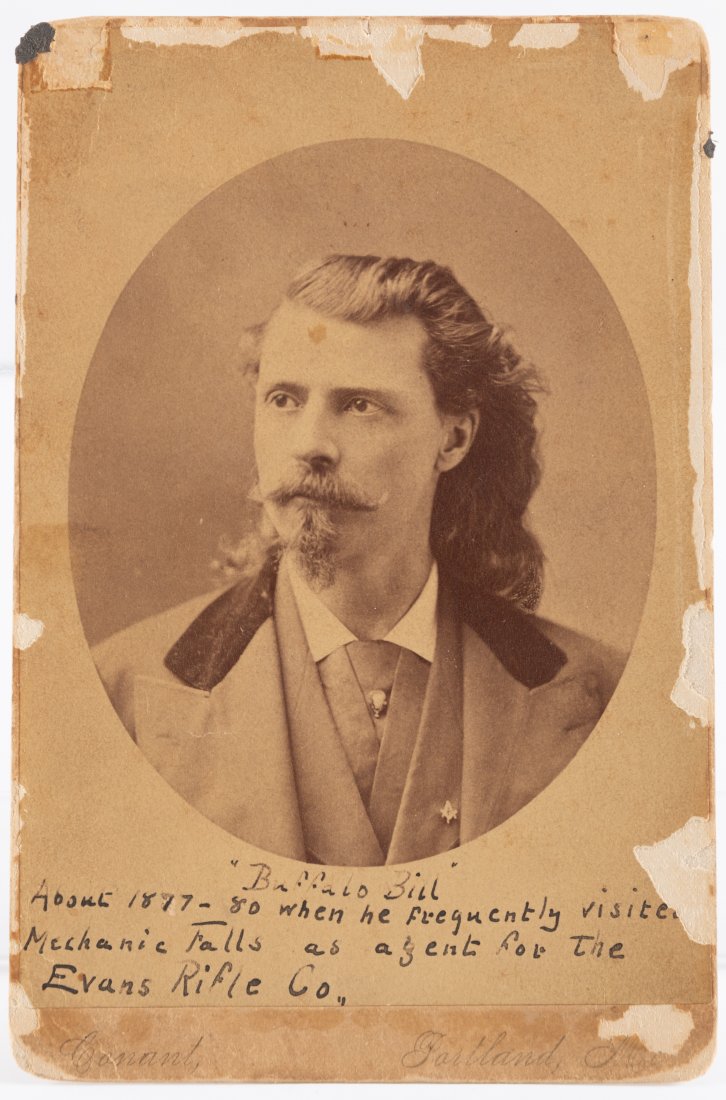 Vintage Cabinet Card Of Buffalo Bill. Underneath The Photograph Is Hand ...