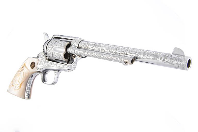 Cole Agee Engraved Colt Single Action Army Revolver, Sn 350594, Texas ...