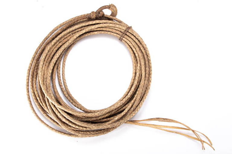 60 ft. braided rawhide Reata with hand laced rawhide hondo. (#0178) on ...
