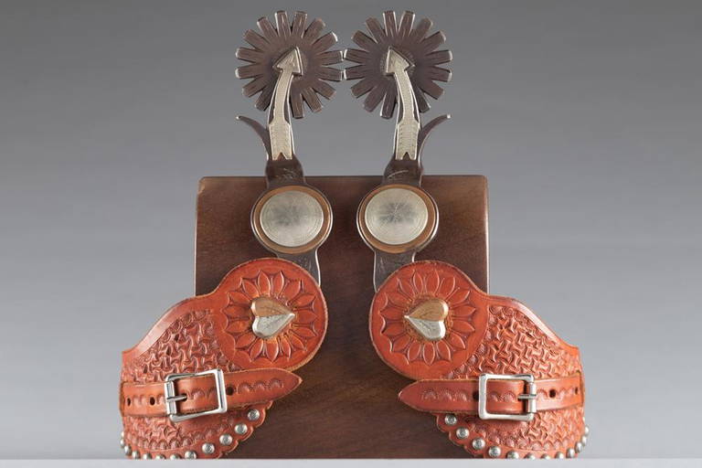 Fancy Pair Of Double Mounted Spurs By Delta, Colorado Bit And Spur ...