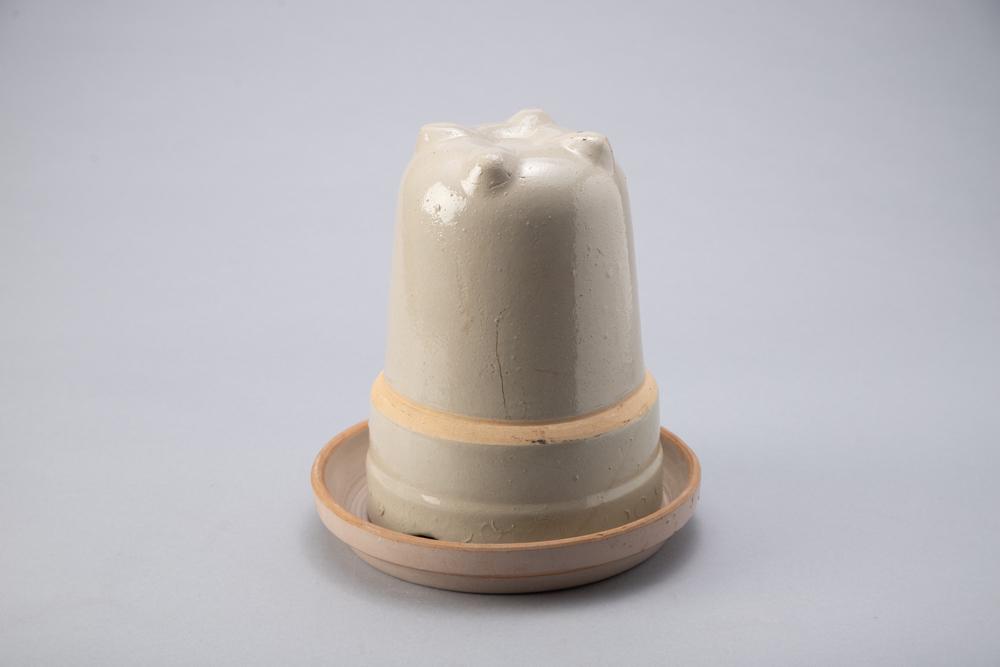 Two-piece Crock Chicken Feeder, measures 12" T x 5". BUDDY KING ...