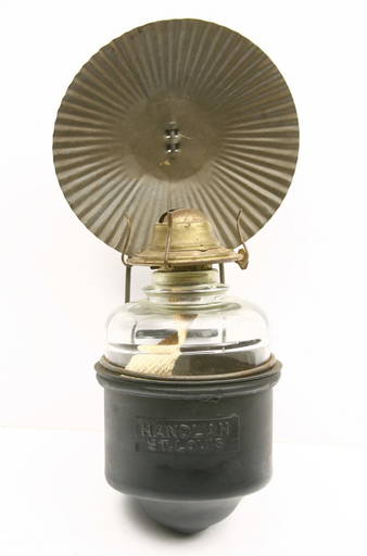 Handlan St. Louis Marked # 2 Hanging Glass Lamp W/