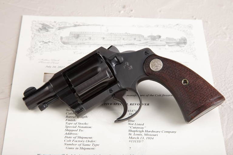 Colt Detective Special "fitz" Model, .38 Caliber, Serial Number 414716 ...