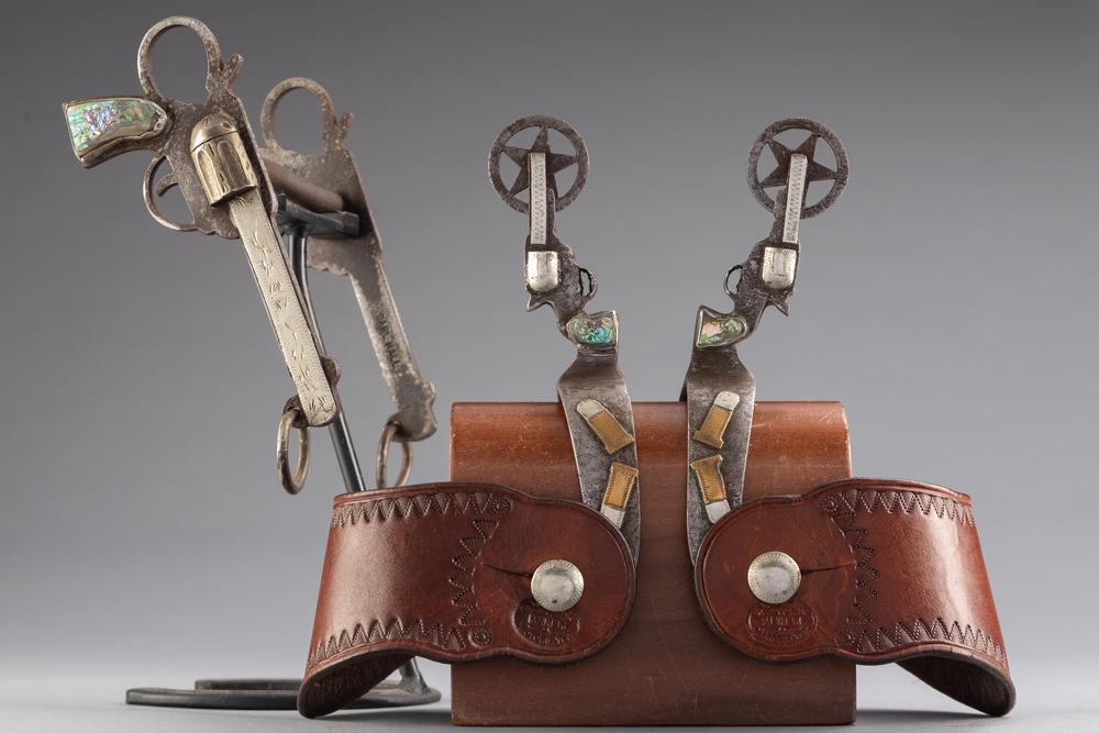 Three Piece Bit And Spur Set By Noted Texas Bit & Spur Maker The Late ...