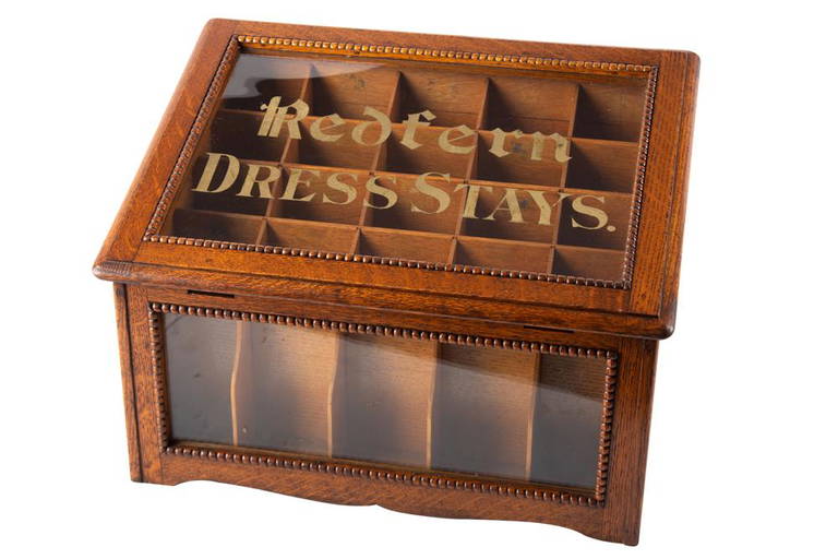 Unique Antique Quarter Sawn Oak Slant Front, Glass Front, Counter Top ...