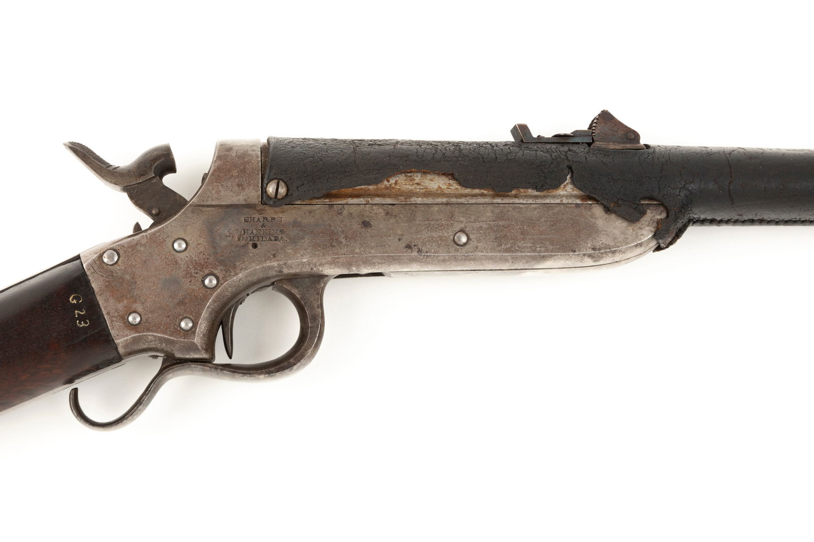 Antique Sharps & Hankins Model 1862 Rifle, Sn 9248, Navy Model Carbine ...