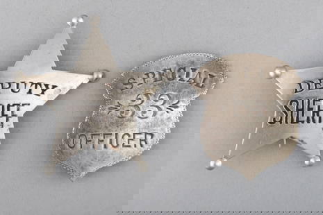 This Lot Consists Of Two Badges: (1) Chief Of Police Shield Badge With ...