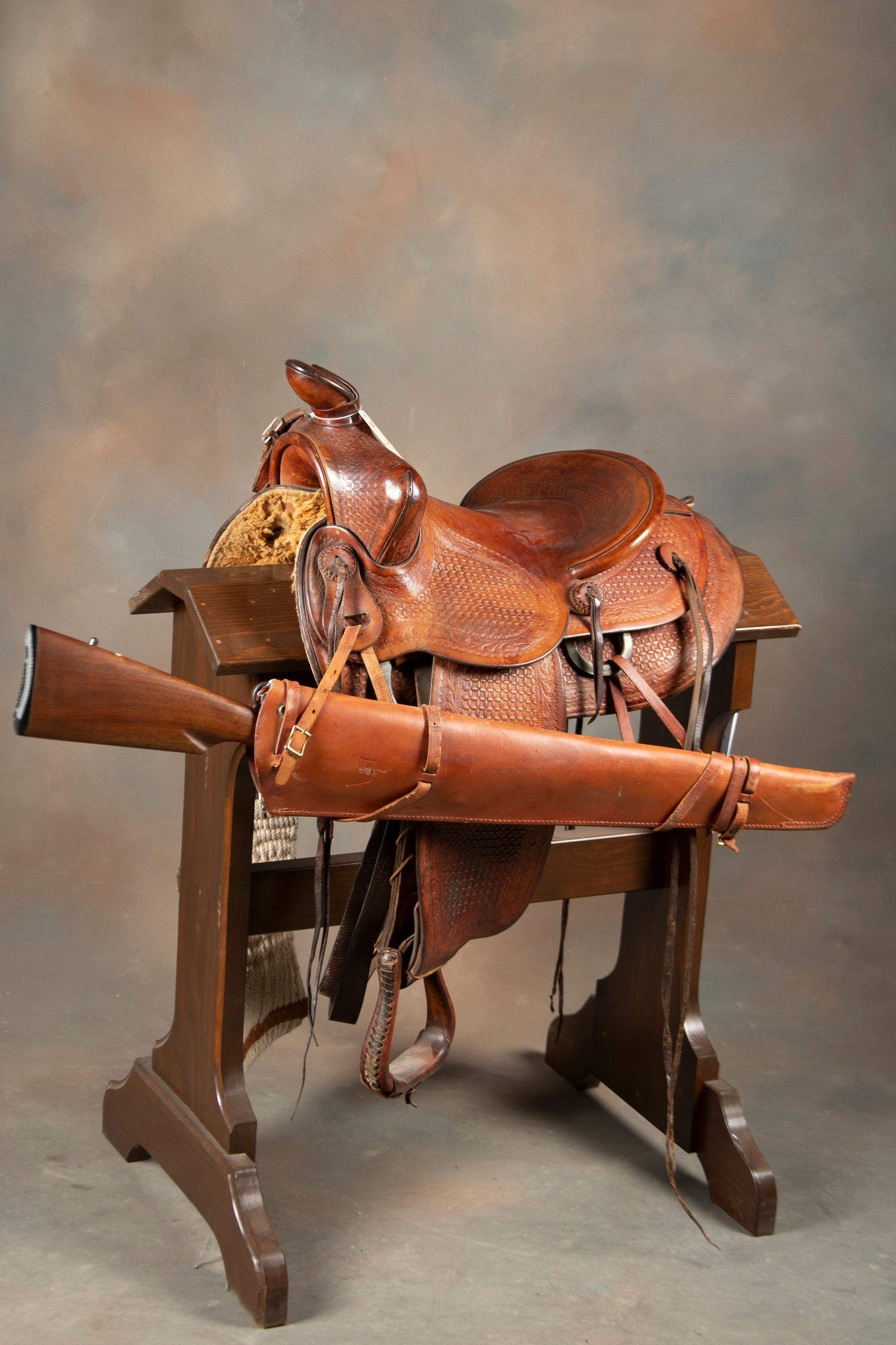 Nice Vintage "h.h. Heiser, Denver, Colo." Marked Double Rig Saddle ...