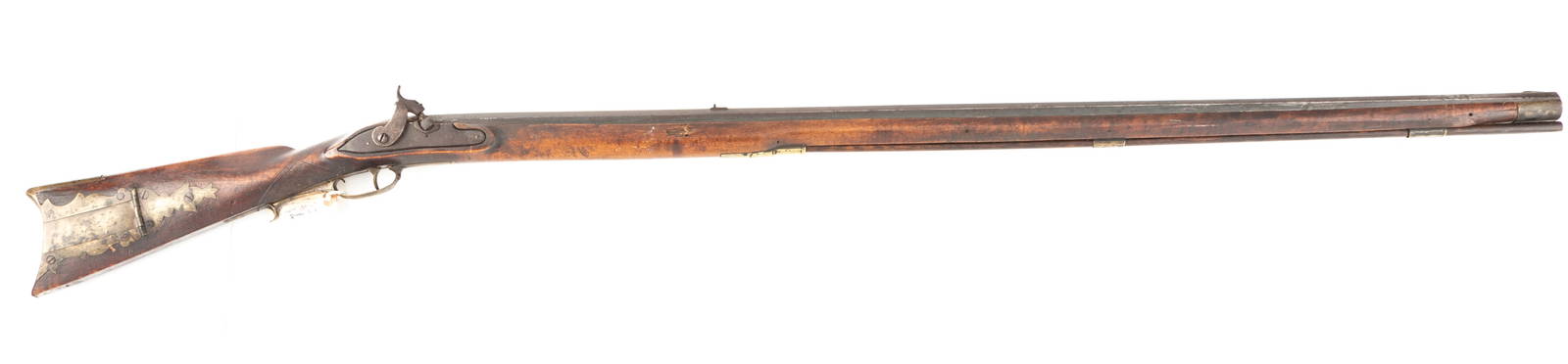 Virginian Full Stock Long Rifle, Circa 1790s-1800, .54 Caliber ...