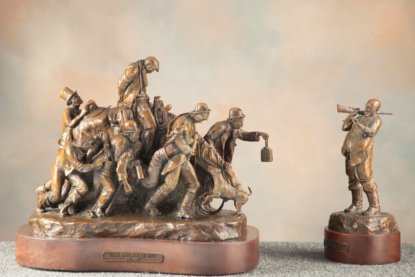 Attention Collectors Of Magnificent Action Western Bronzes: Auction