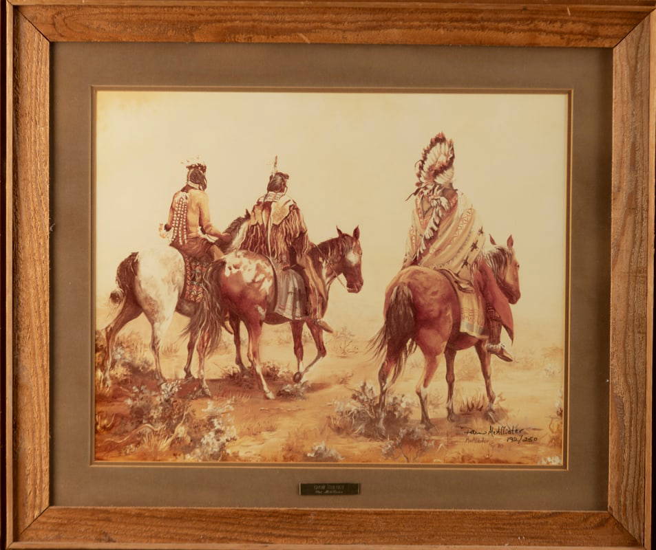 Hand Signed & Numbered Color Print Titled "crow Trilogy" By Noted ...