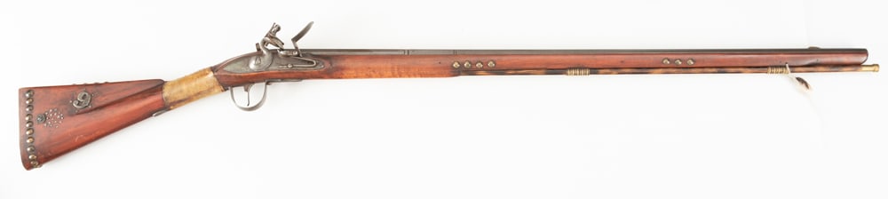 "london" Marked Full Stock, Flint Lock Rifle, 36" Part Round, Part ...