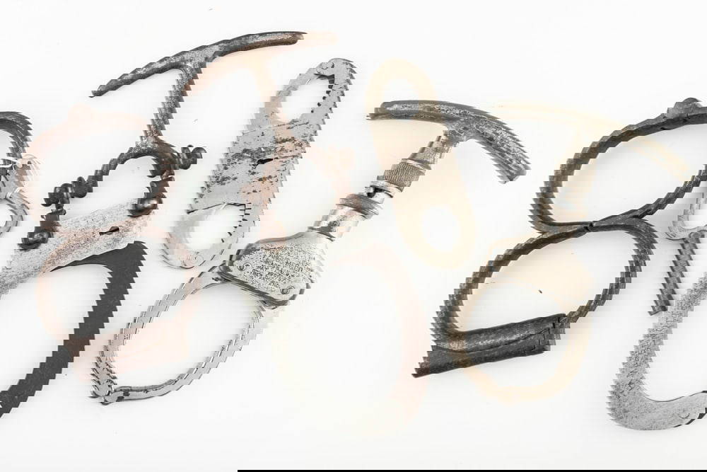 Collection Of Four (4) Vintage And Unusual Law Enforcement Restraints ...