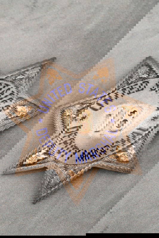 Vintage "sterling Silver & Gold Filled" Marked 7-point Star Badge ...