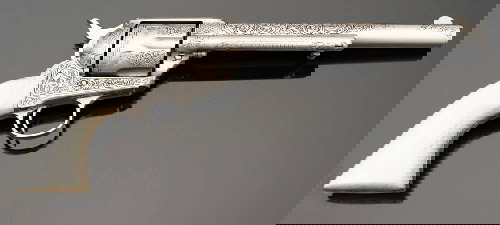 Beautiful Engraved Colt Saa Revolver, Engraved By Texas Master Engraver ...