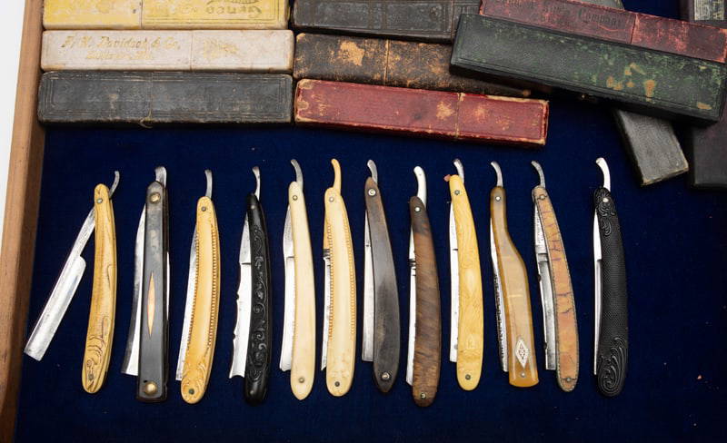This Lot Consists Of 12 Vintage Straight Razors, Most Made In Germany ...