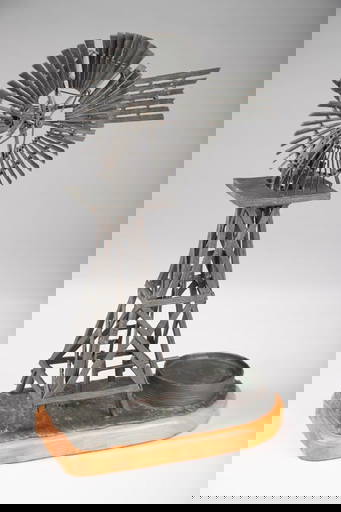 Bronze Sculpture By Noted Texas Artist Bill Craig, "the Eclipse", #7/30, Measures 25" T X 15" L On