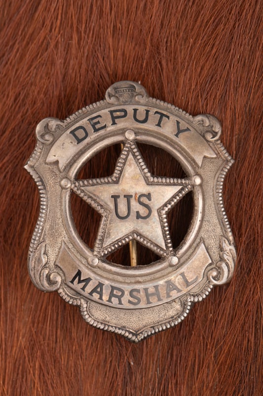 Ornate Vintage Shield Badge “deputy Marshal?? With Cut-out 5-point Star ...