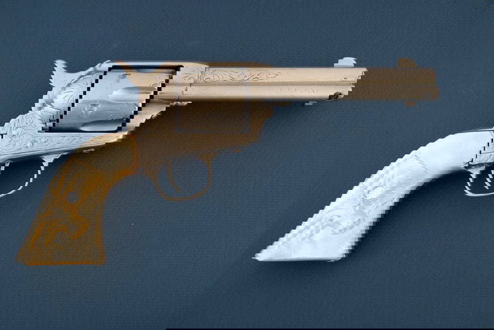 Antique, Factory Engraved Colt Saa Revolver, Sn 83296, With Carved ...