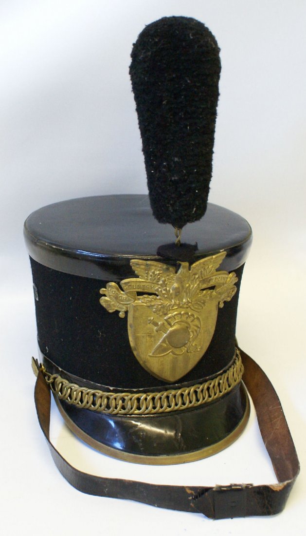 Vintage Antique 1800's West Point Military Cadet Shako