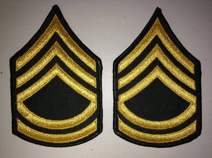 2 Patches Military US Army SFC (E-7) Rank Insignia - Nov 02, 2014 ...