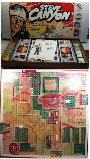 Vintage 1959 Steve Canyon Usaf Air Force Board Game,