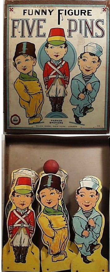 Vintage Turn of the Century FUNNY FIGURE FIVE PINS Game - Mar 29, 2015 ...