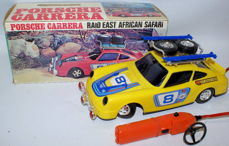 Rare 70's Bo Remote Control Plastic Porsche Carrera