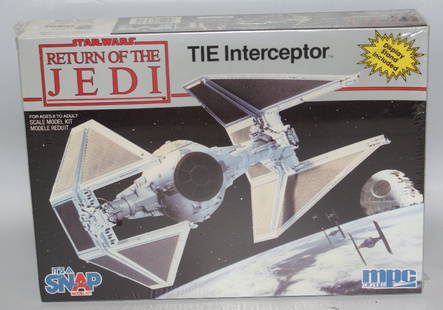Vintage 1983 Mpc Star Wars Rotj Tie Interceptor Scale
