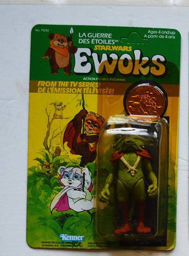 Star Wars Ewoks "king Gorneesh Dulok" Figurine W/ Coin.