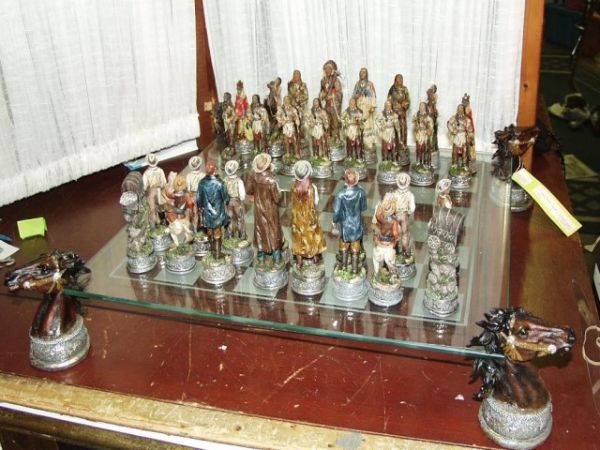 Cowboy & Indian Chess Set