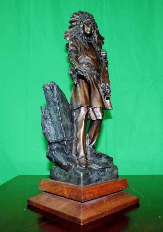 Bronze Sculpture "Chief Dave E. Crowchild"