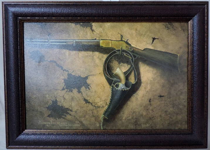 Framed Clinton Baermann Gun Print - Aug 16, 2014 | Silver Saddle ...